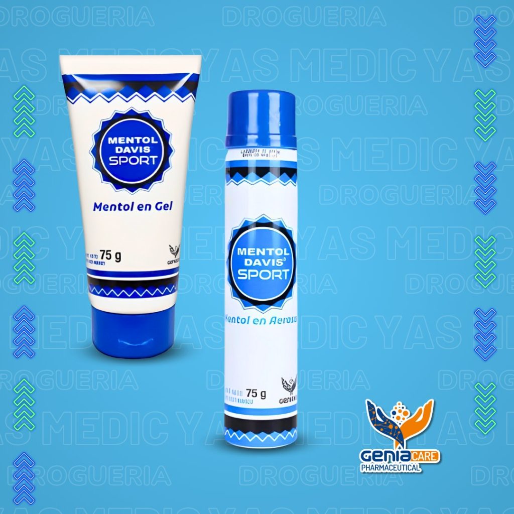 MENTOL DAVIS SPORT GEL TUBO X 75G GENIA CARE