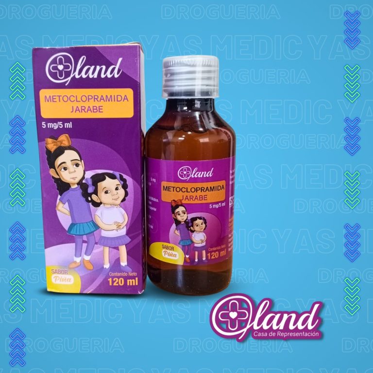 METOCLOPRAMIDA 5MG+5ML JARABE X 120ML. LAND